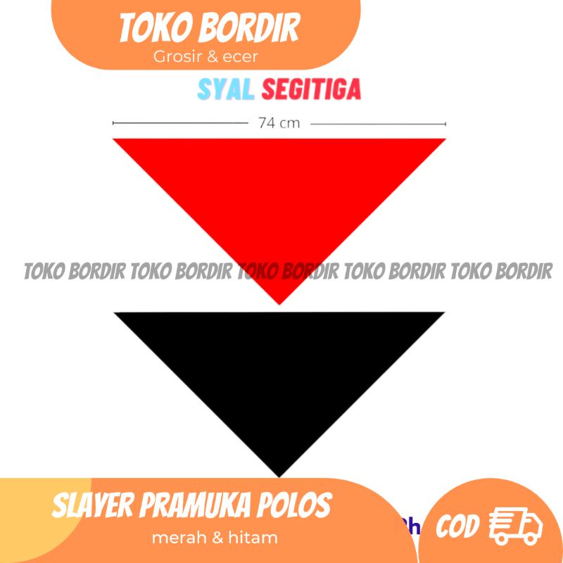 Jual Slayer Pramuka segitiga polos / slayer Pramuka merah / slayer ...