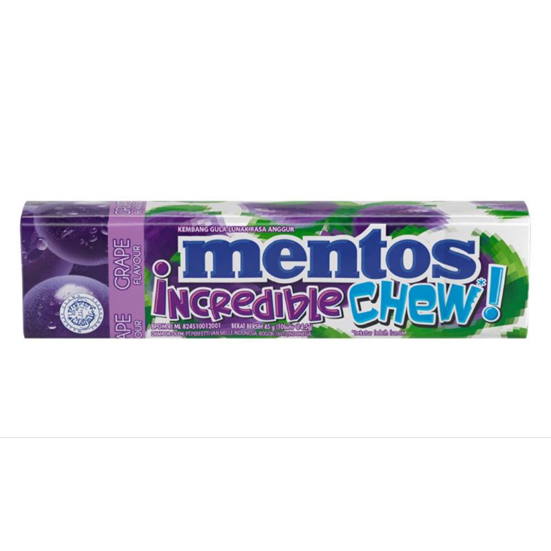 Jual Mentos Aneka Permen Stick mint anggur fruit rainbow peach orange ...