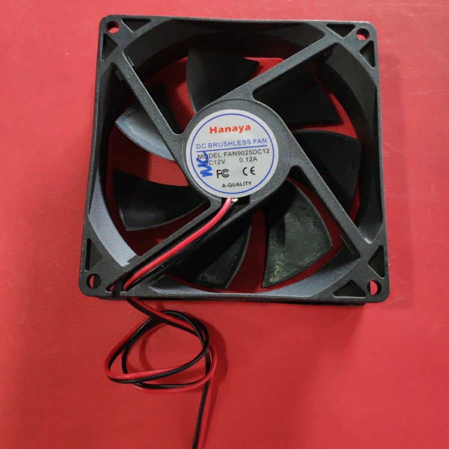 Jual Fan DC 12V 9Cm Hanaya / Kipas fan dc 9cm 12 v | Shopee Indonesia