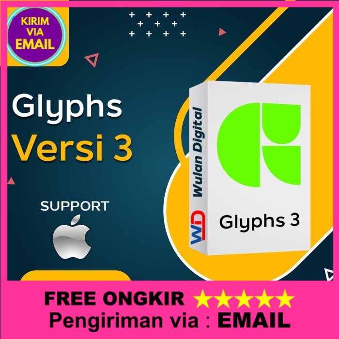 Jual Software Membuat Fonts: Glyphs 3 Full Version [Mac] Lifetime | Shopee Indonesia