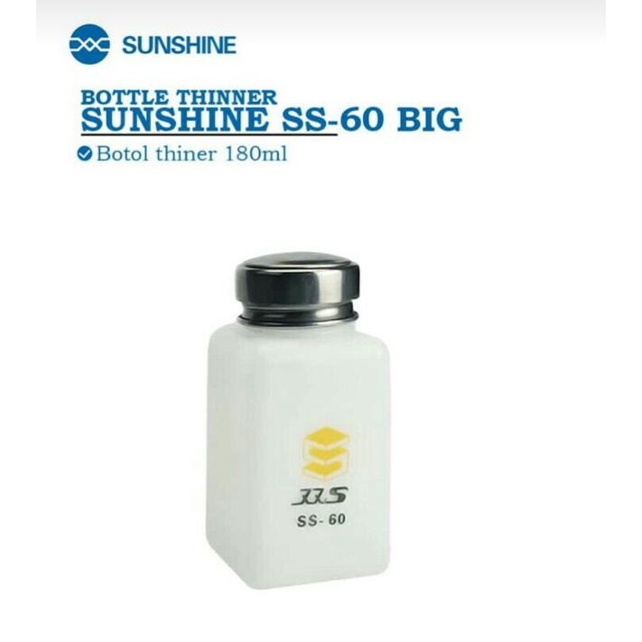 Jual BOTTLE THINNER BOTOL THINNER SUNSHINE SS-60 BIG 180ML | Shopee Indonesia