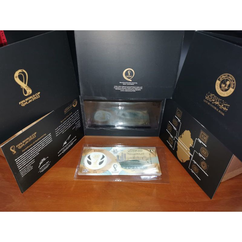 Jual QATAR 22 RIYAL 2022 polymer edisi FIFA World Cup folder + folder ...