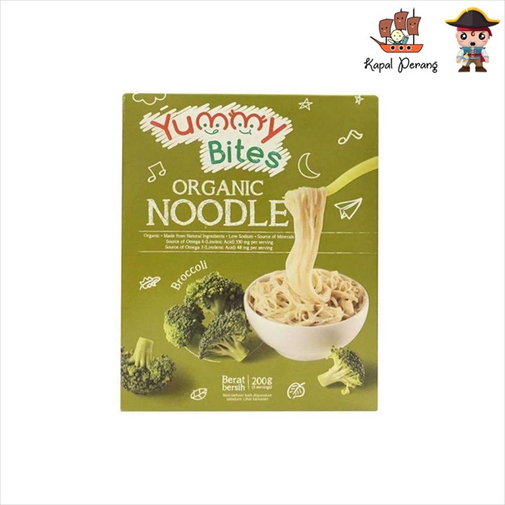 Jual Yummy Bites Organic Noodle Broccoli 200 g | Shopee Indonesia