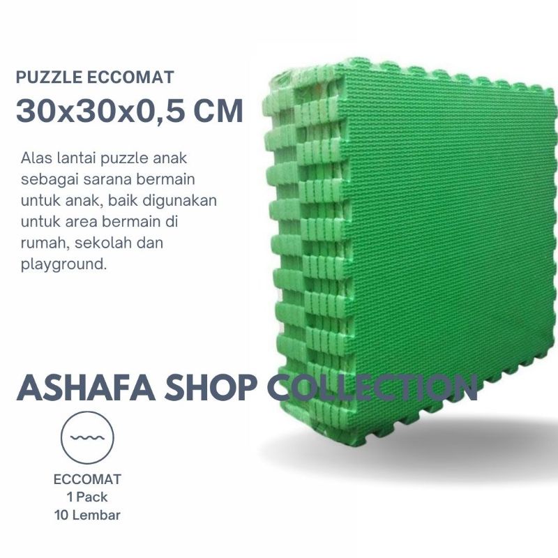 Jual MATRAS ALAS LANTAI PLAYMAT EVAMAT MEREK ECCOMAT 30x30x0.5 CM HIJAU ...