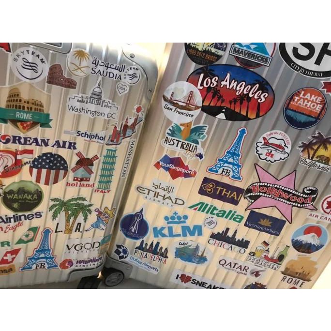 Jual Travel Label / Sticker Koper Rimowa Design B - Negara / Country ...
