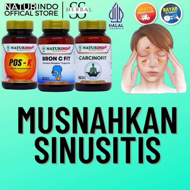 Jual Obat Sinusitis Sinus Kronis Hidung Rhinitis Polip Konka Ampuh ...