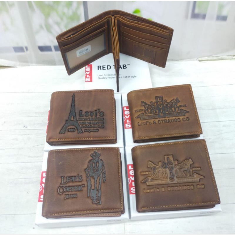 Jual DOMPET KULIT PRIA LEVI'S COPPER JEANS BARANG DISTRO | Shopee Indonesia