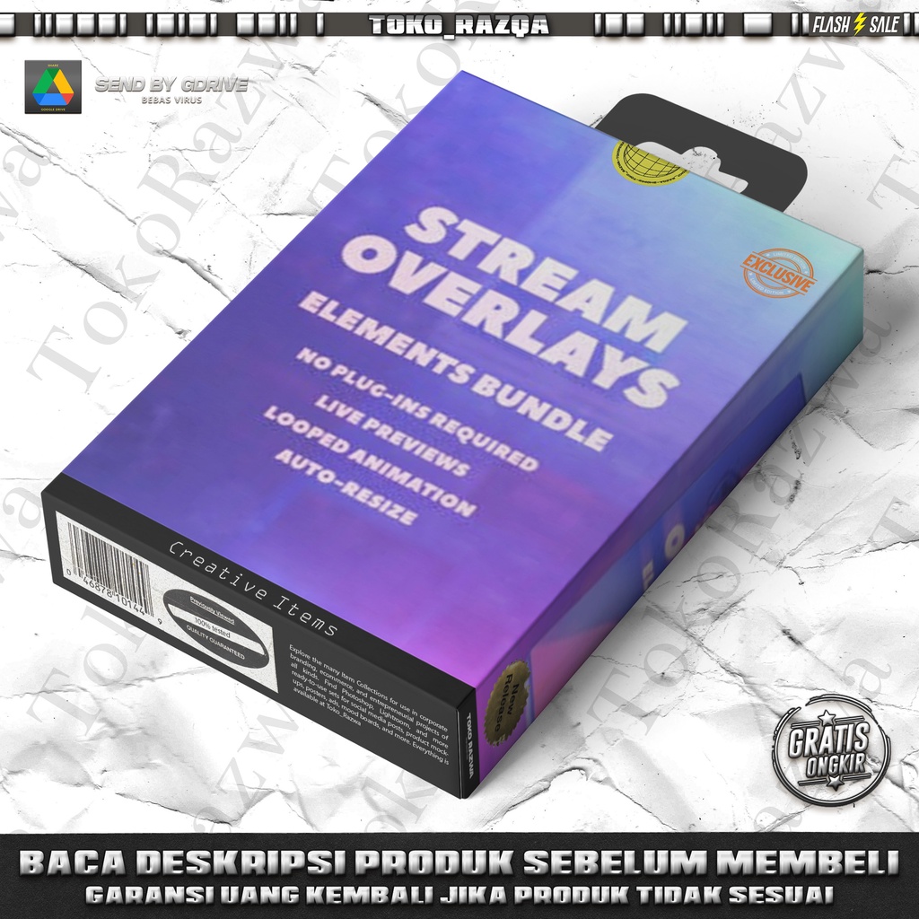 Jual AtomX Extension - Stream Overlays Elements Bundle - After Effects ...
