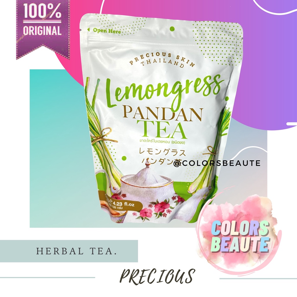 Jual Precious Skin LEMONGRESS PANDAN DETOX TEA THAILAND / teh pandan ...