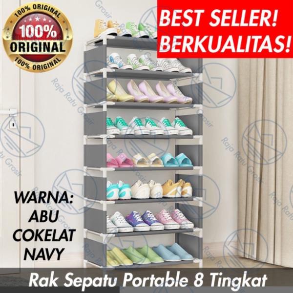 Jual LEMARI Limited SEPATU BAJU SENDAL RAK 8 BUKU PAKAIAN HEELS Unik SUSUN PORTABLE S724 ...