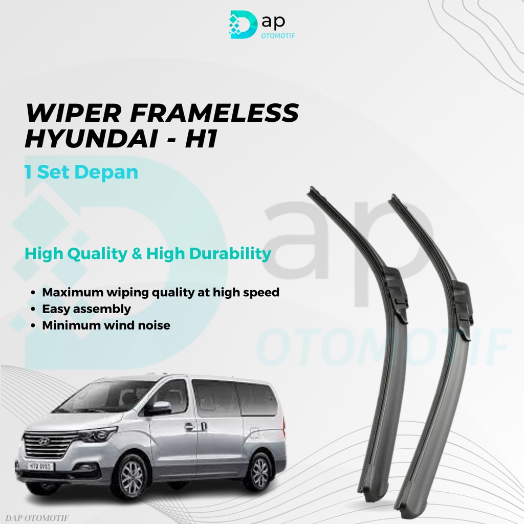 Jual Wiper Hyundai H1 Frameless 1 Set Depan (2 Pcs) | Shopee Indonesia