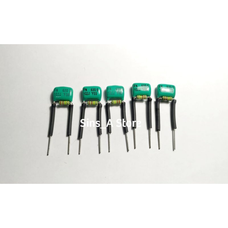 Jual Treble Bleed Duncan, Kapasitor Green 102J/1NF-630V Resistor JAPAN ...