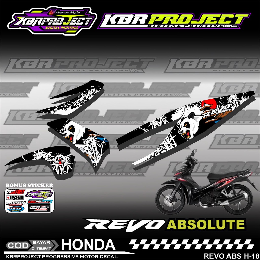 Jual Stiker Striping REVO ABSOLUTE Lis Variasi Stiker Motor HONDA ...
