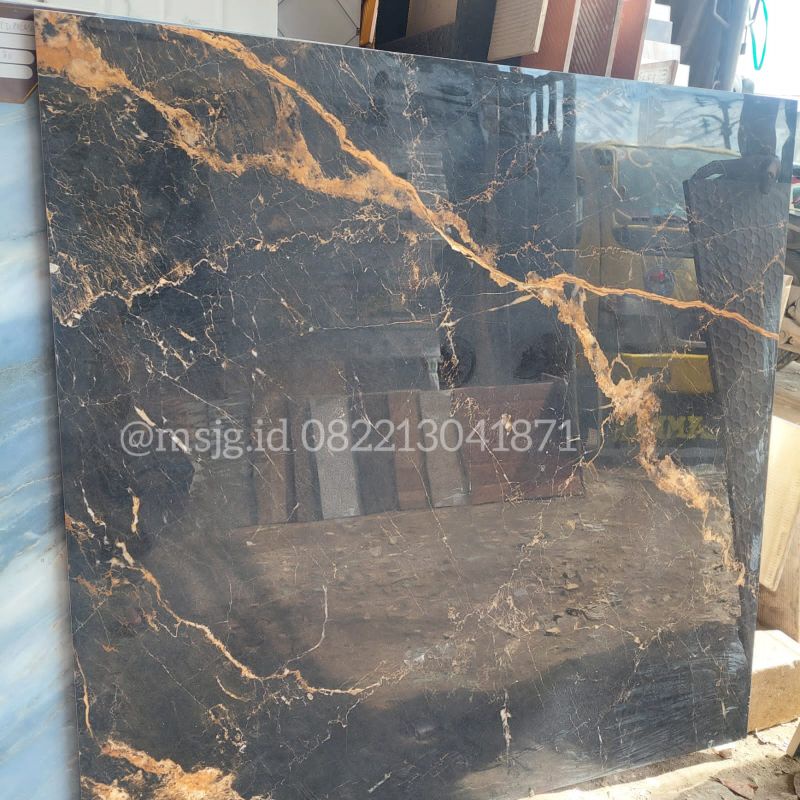 Jual GRANIT MURAH 80X80 SANDIMAS BLACK MICA GLAZED POLISH | Shopee ...