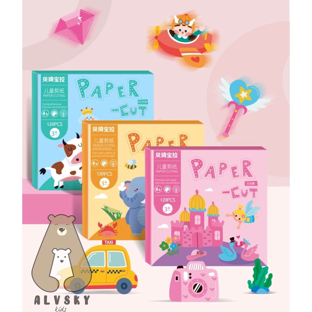 Jual MAINAN PAPER CUTTING PAPER CUTTING ACTIVITY SET / MAINAN ...