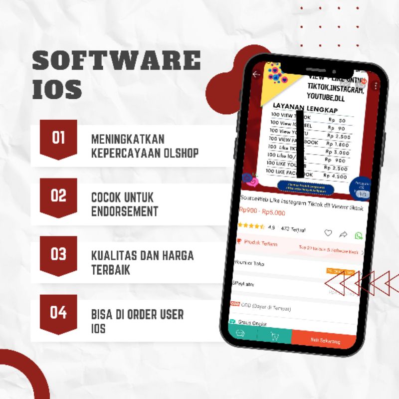 Jual Software Ios alat penyuka pelihat | Shopee Indonesia