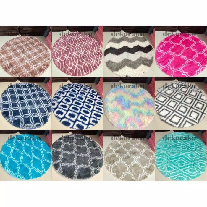 Jual [Ready] Karpet Motif Baru Bulat Karpet Lantai 1Meter | Shopee ...