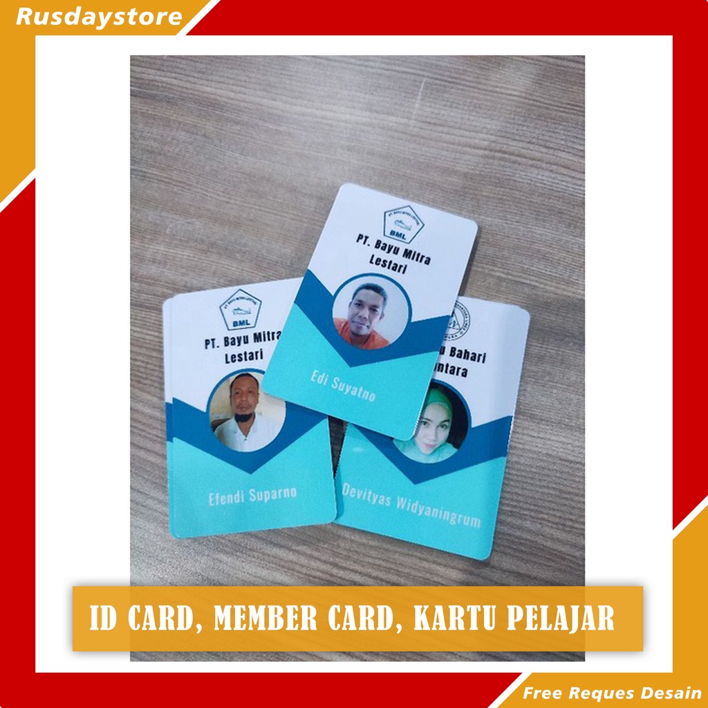 Jual CUSTOM ID CARD | NAME TAG KARYAWAN | Shopee Indonesia