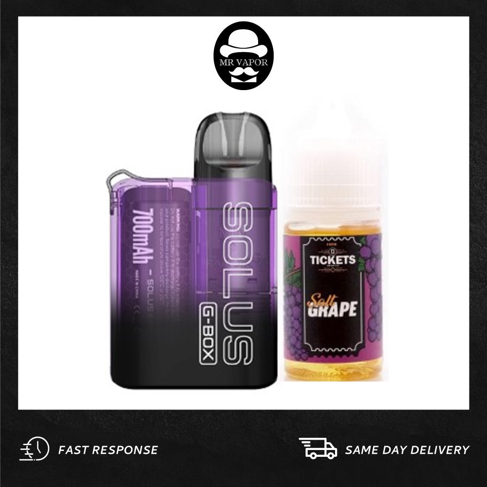 Jual SOLUS G-BOX POD KIT + LIQUID SALT NIC 30ML | Shopee Indonesia