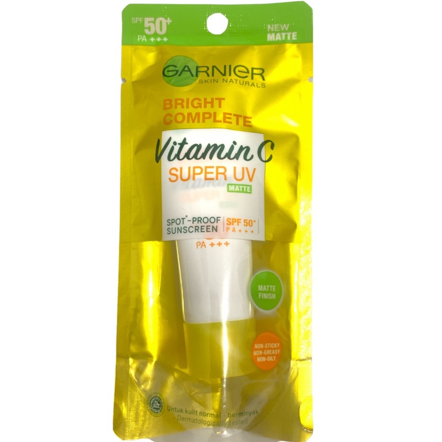 Jual GARNIER BRIGHT Complete Super UV Matte spf 50, 15 ml | Shopee ...