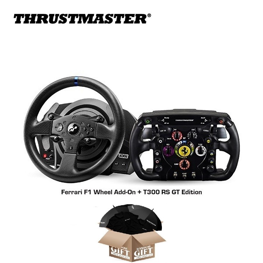 Jual Bundle Thrustmaster T300 RS GT & Ferrari F1 Wheel AddOn For PC ...