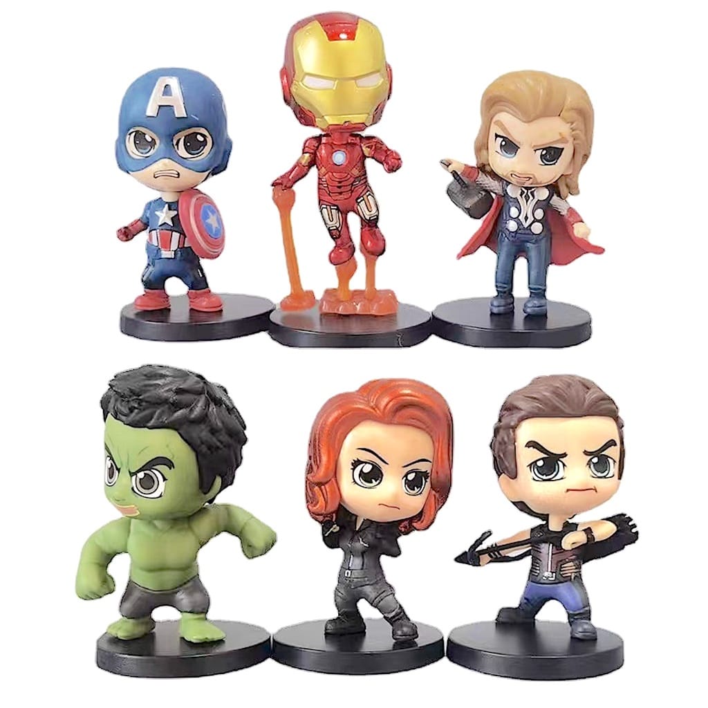 Jual Jual SATUAN / SET topper cake patung figurin Cosbaby Avengers ...