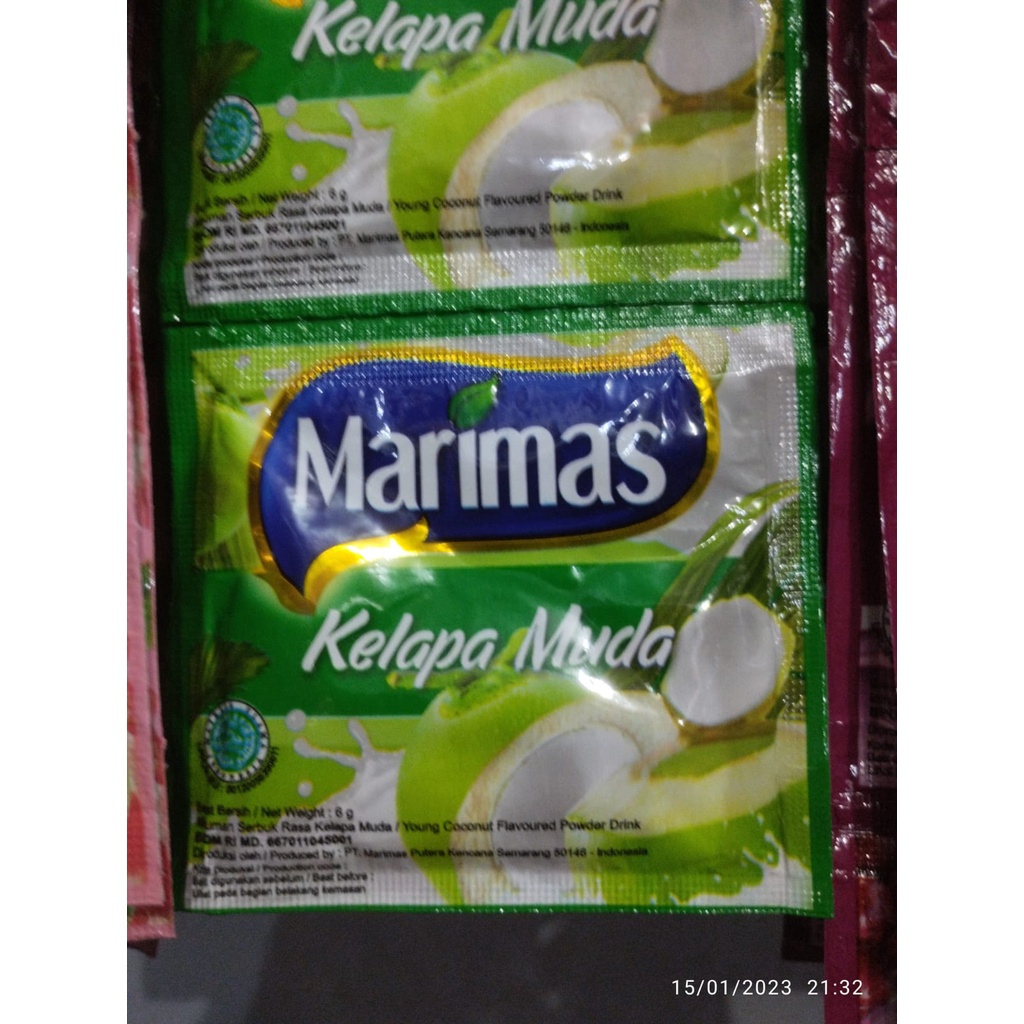 Jual Marimas Minuman Rasa Sachet RTG 6g / 7g | Shopee Indonesia