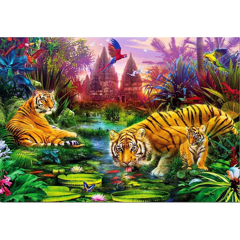 Jual Poster Cetak, HARIMAU, Ukuran JUMBO, 100x70cm & 150x100cm ...
