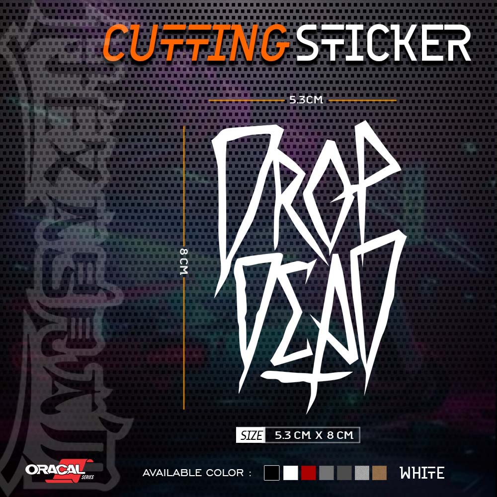 Jual Cutting Sticker DROP DEAD Logo | Stiker Cutting DROP DEAD | Shopee ...
