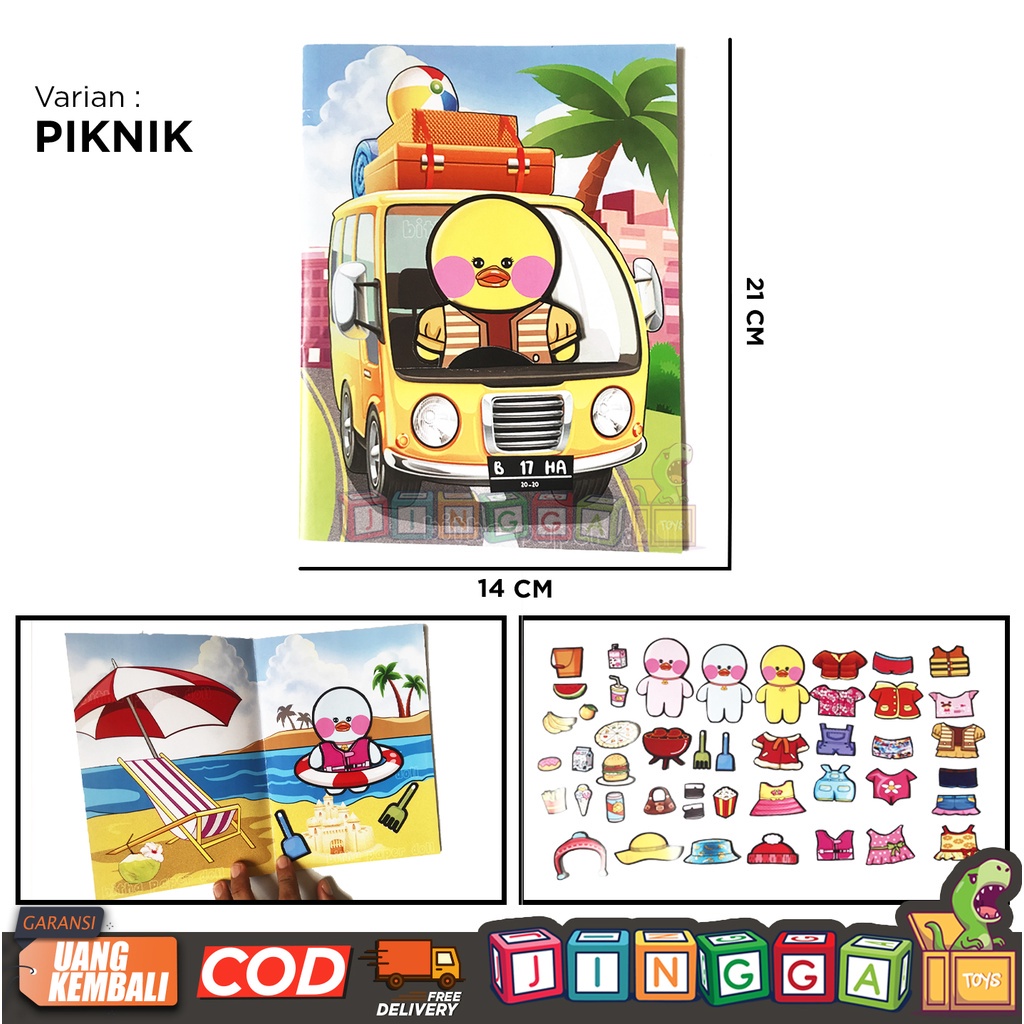 Jual Quite Book BEBEK KERTAS MAINAN EDUKASI ANAK PEREMPUAN BONEKA ...