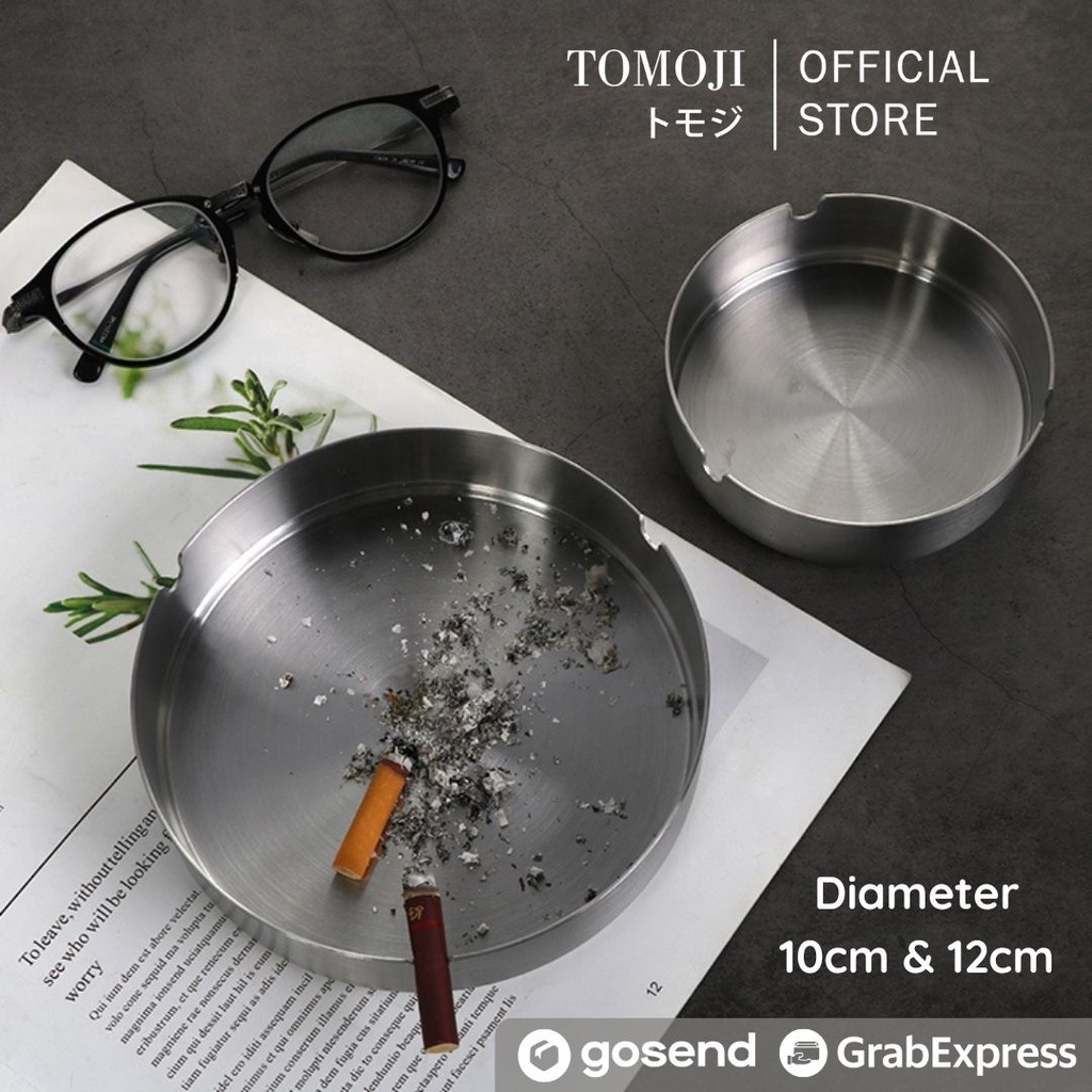 Jual Tomoji Asbak Stainless - Ashtray Asbak Tebal - Asbak Cafe | Shopee ...