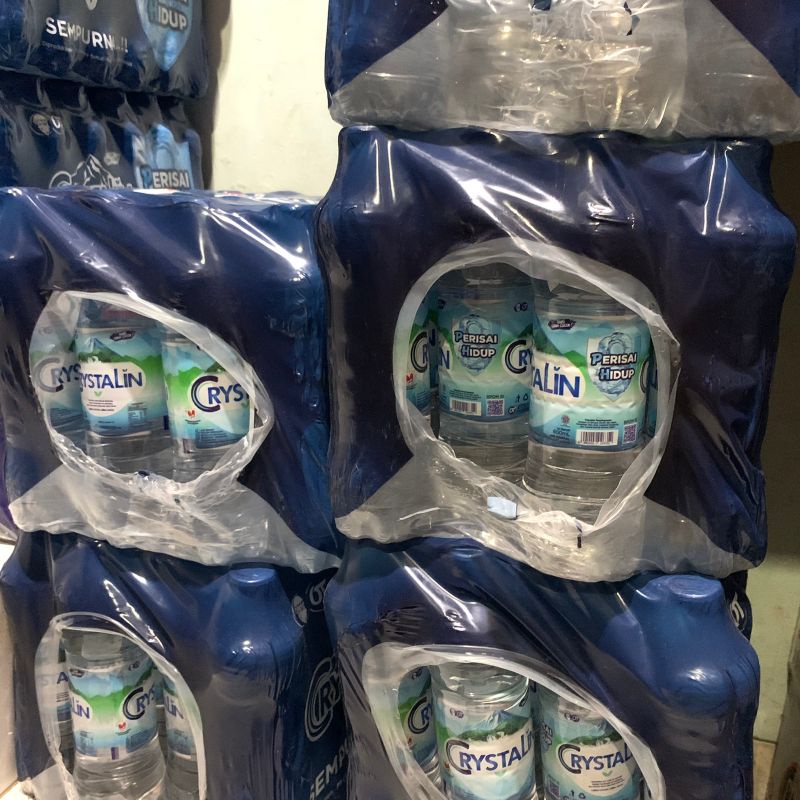 Jual Crystaline botol 1 dus 600ml isi 24 botol / air mineral / air ...