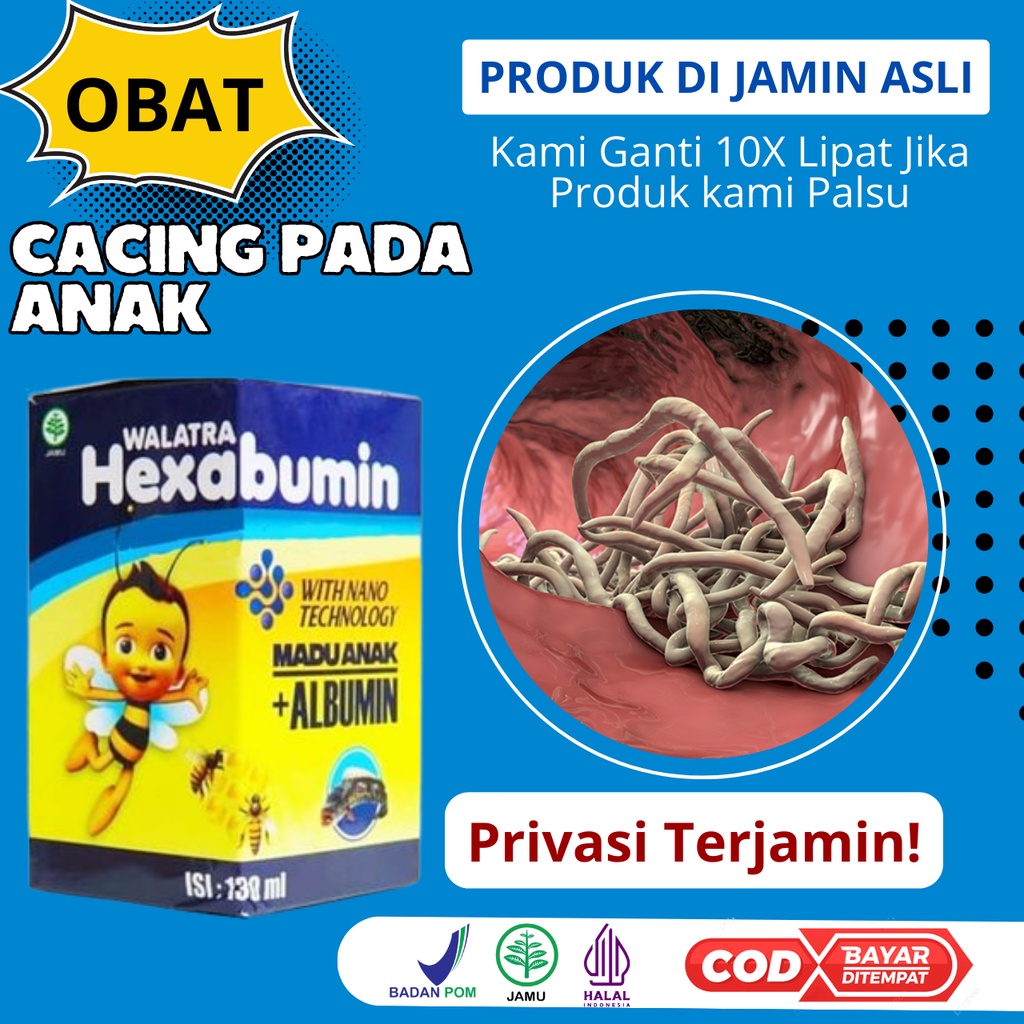 Jual Hexabumin - Obat Cacing Pada Anak 1 2 3 4 5 Tahun, Obat Cacingan ...