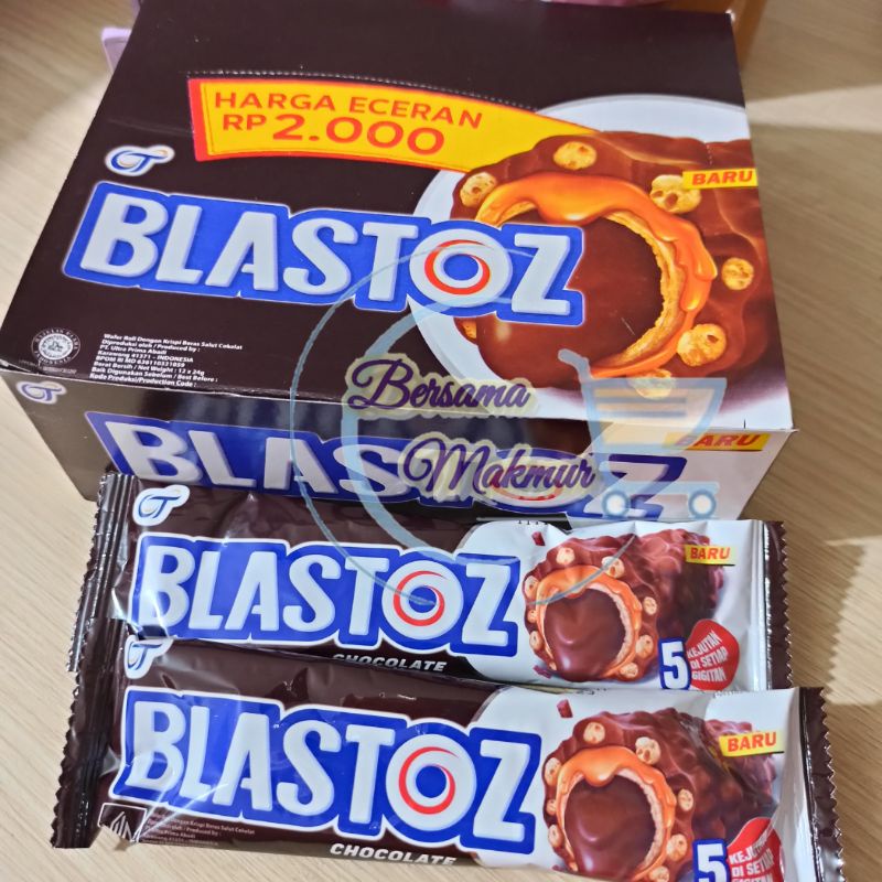 Jual Blastoz wafer roll dengan crispy rice (1 box) | Shopee Indonesia