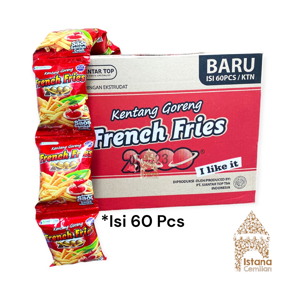 Jual French Fries 2000 Snack Kentang Goreng 8 Gram DUS (isi 60 pcs ...