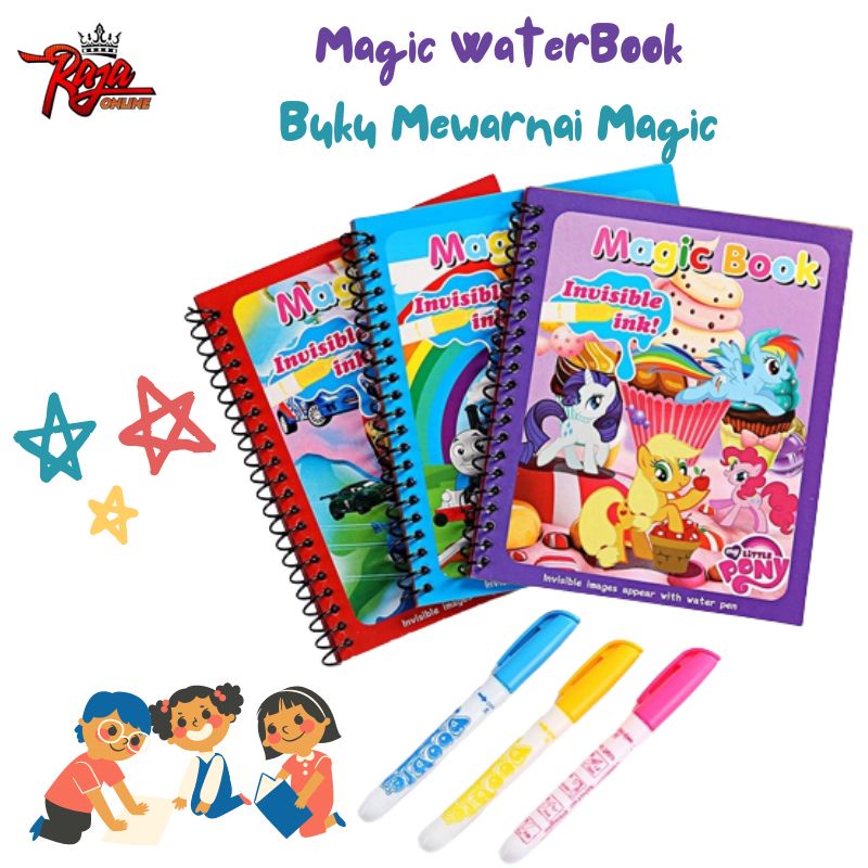 Jual DDM6 - Magic Waterbook Viral Buku Mewarnai Ajaib Buku Mewarnai ...