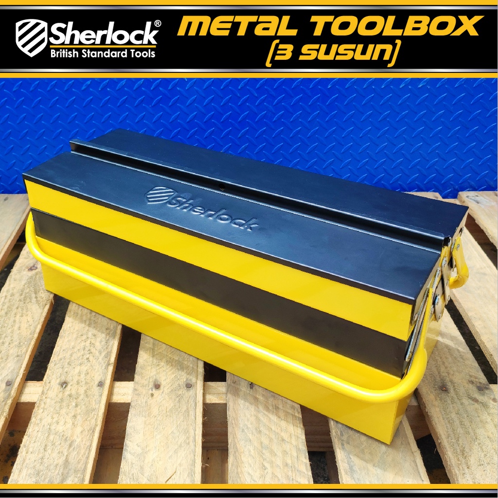 Jual Tool box 3 susun metal toolbox 3 layer Sherlock Daily Duty ...