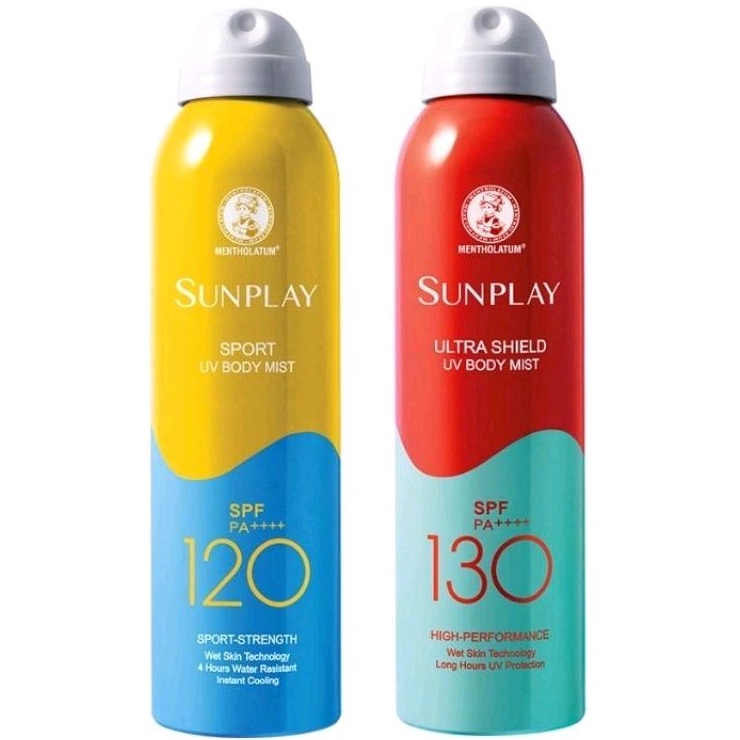 Jual Sunplay Suncreen Spray Ultra Shield UV Body Mist SPF 130 - Banan ...