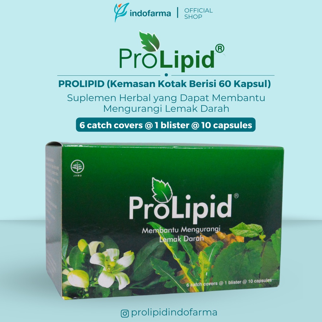 Jual Prolipid kemasan kotak atau botol isi 60 kapsul | Shopee Indonesia