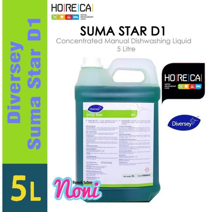 Jual Diversey Suma Star D1 Sabun Cuci Peralatan Masak Piring 5 Ltr ...