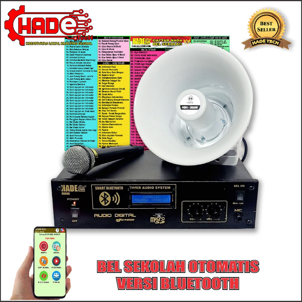 Jual Bel sekolah otomatis versi bluetooth satu set | Shopee Indonesia