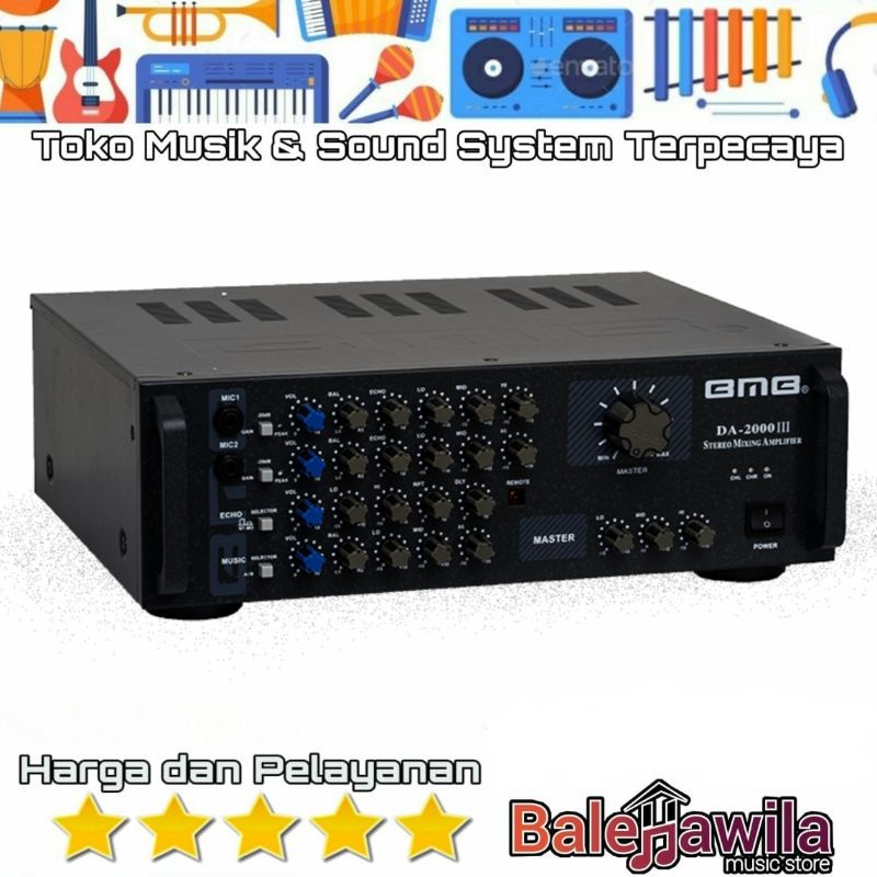 Jual Power Amplifier Amp BMB DA 2000 III BT DA2000 III Bluetooth Stereo ...