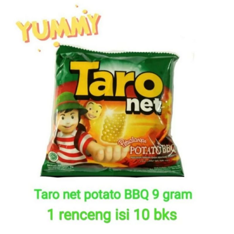 Jual Taro net kemasan renceng isi 10 | snack chiki | Shopee Indonesia
