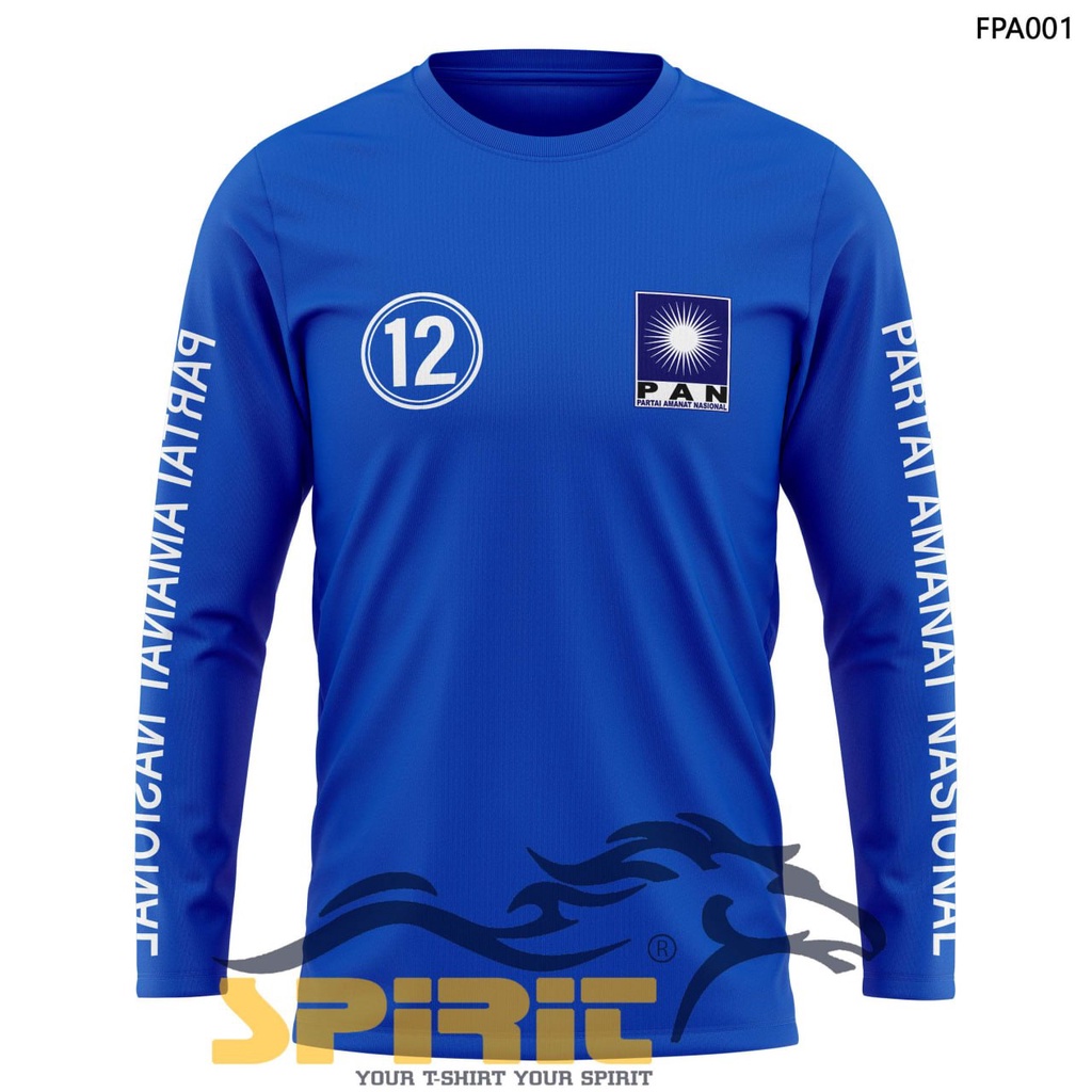 Jual KAOS PARTAI PAN LENGAN PANJANG BAJU PARTAI AMANAT NASIONAL ALL ...