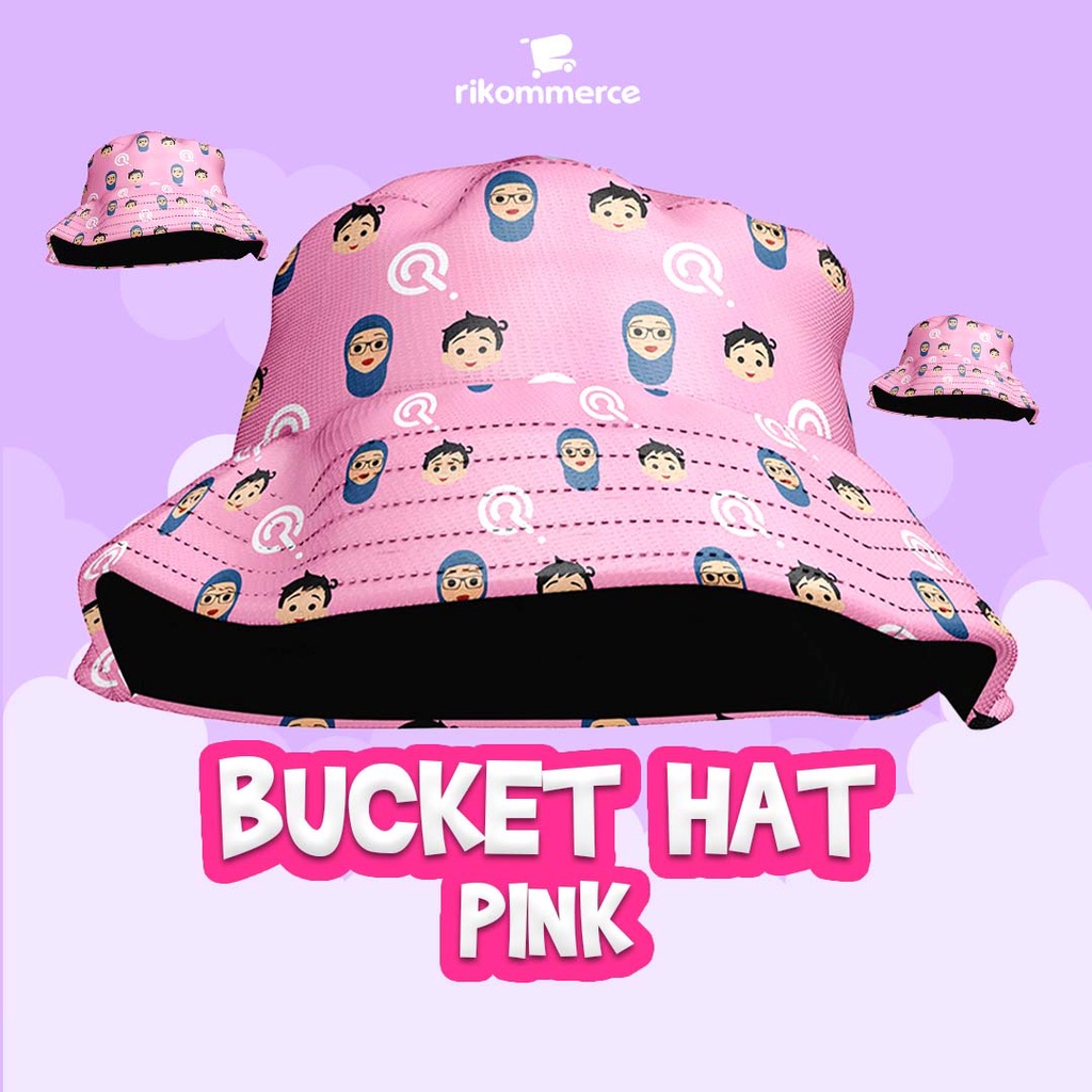 Jual Topi Riko The Series - Bucket Hat Pink | Shopee Indonesia