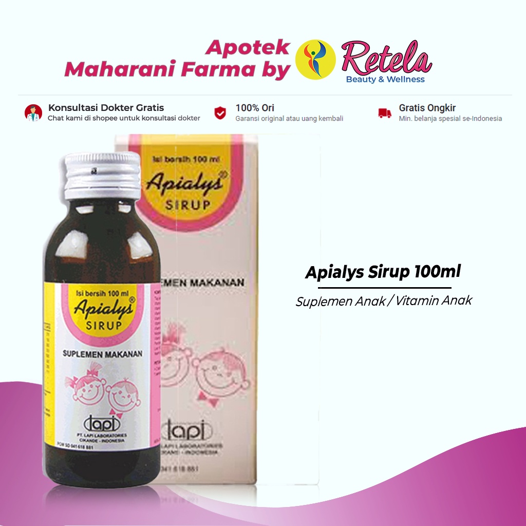 Jual Apialys Sirup 100Ml / Multivitamin Anak | Shopee Indonesia Jual Apialys Sirup 100Ml / Multivitamin Anak | Shopee Indonesia