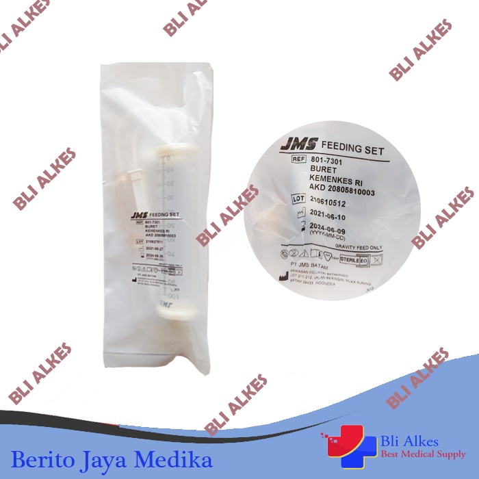 Jual Feeding buret set JMS Feeding set buret JMS Feeding tube buret set ...