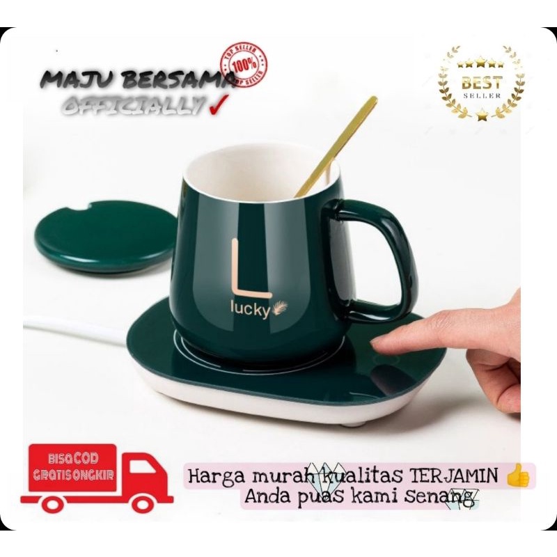 Jual MB - Gelas keramik elektrik huruf inisial lucky + penghangat ...