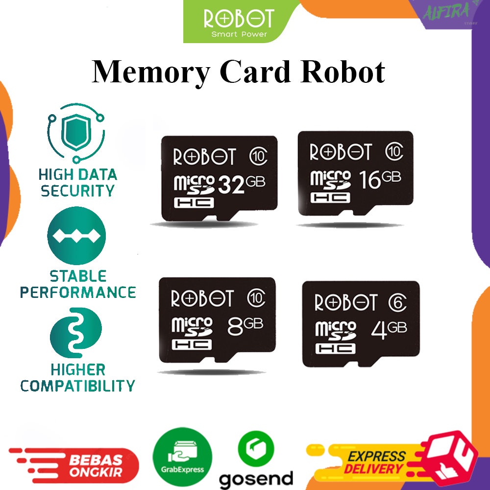 Jual Memory Card Kartu Memori HP ROBOT TF Micro SD 4GB/8GB/16GB/32GB ...