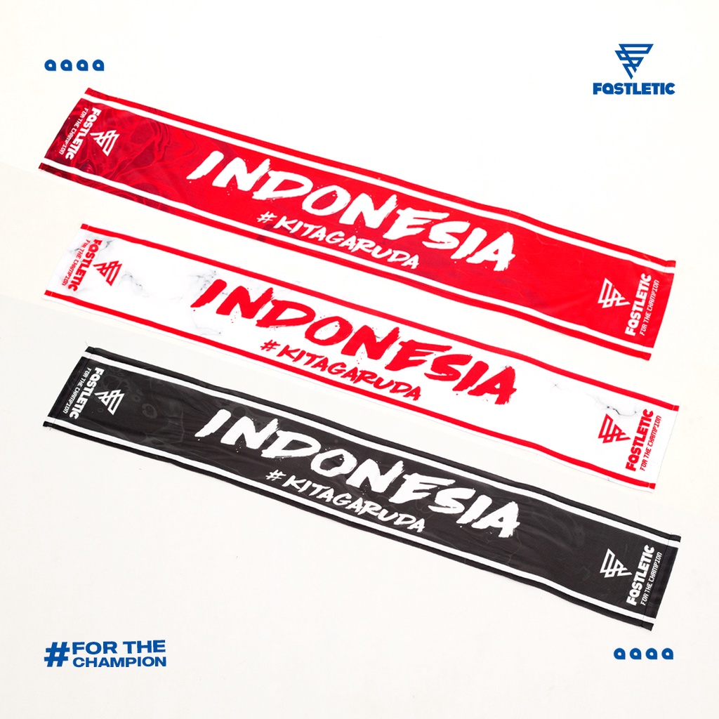 Jual FASTLETIC - ScF01 Scarf Timnas Indonesia Full Printing Original ...